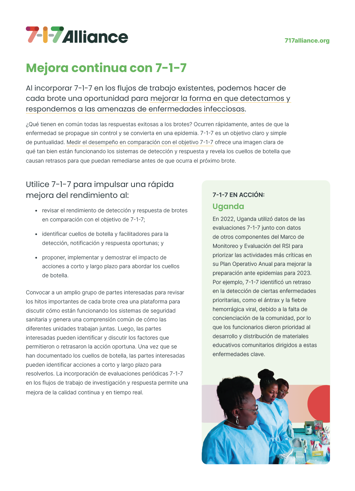 Mejora continua con 7-1-7 - 7-1-7 Alliance
